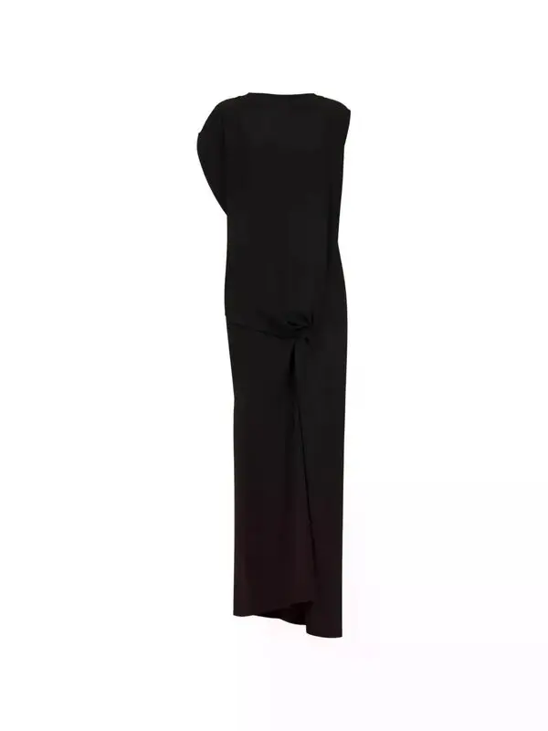 THE ROW Knot-detail Draped Dress - Black