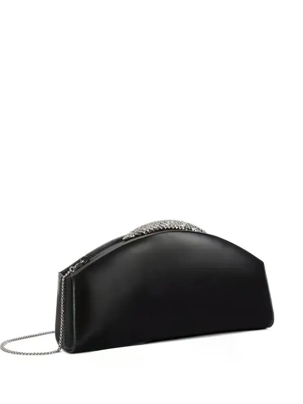 GIUSEPPE ZANOTTI Atena Leather Clutch - Black