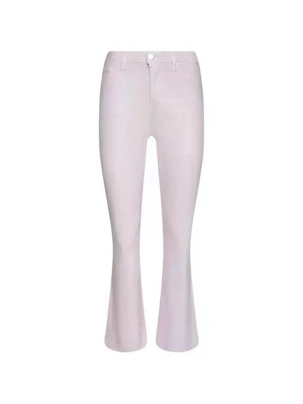 L'Agence Kendra Cropped Flare Jeans - Pink