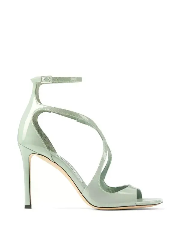 JIMMY CHOO Azia Ankle-strap Crossover Sandals - Green
