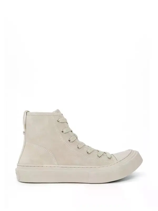 ANN DEMEULEMEESTER High-top Leather Sneakers - Neutrals