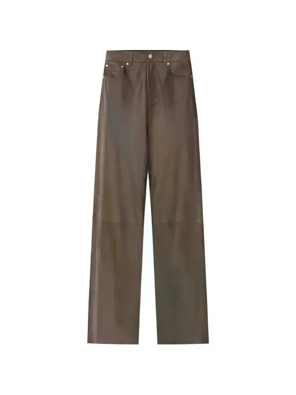 Nanushka High-rise Five-pocket Trousers - Brown