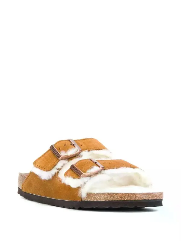 BIRKENSTOCK Arizona Fur Sandals - Neutrals