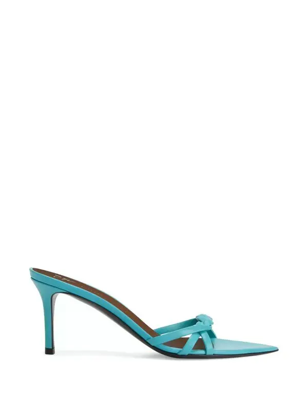 GIUSEPPE ZANOTTI Braided Mules - Blue