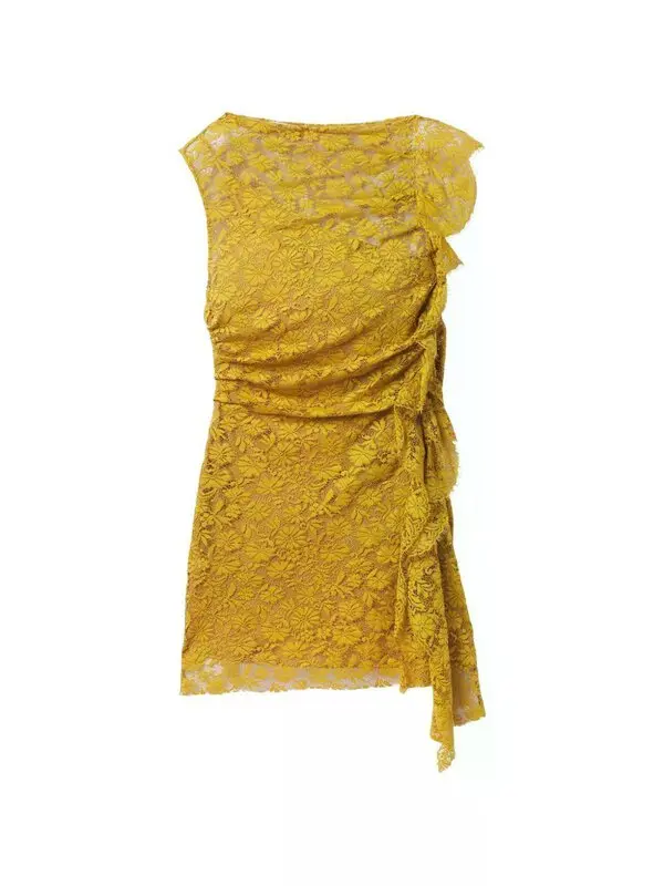 A.L.C. Astra Ruffled Mini Dress - Yellow