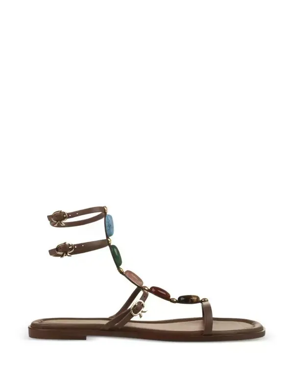 GIANVITO ROSSI Shanti 05 Gladiator Sandals - Brown