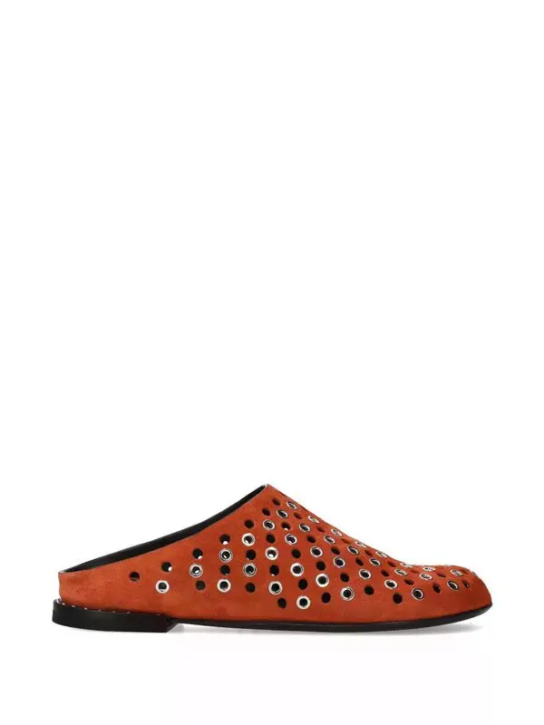 Premiata Eyelet-detail Mules - Orange