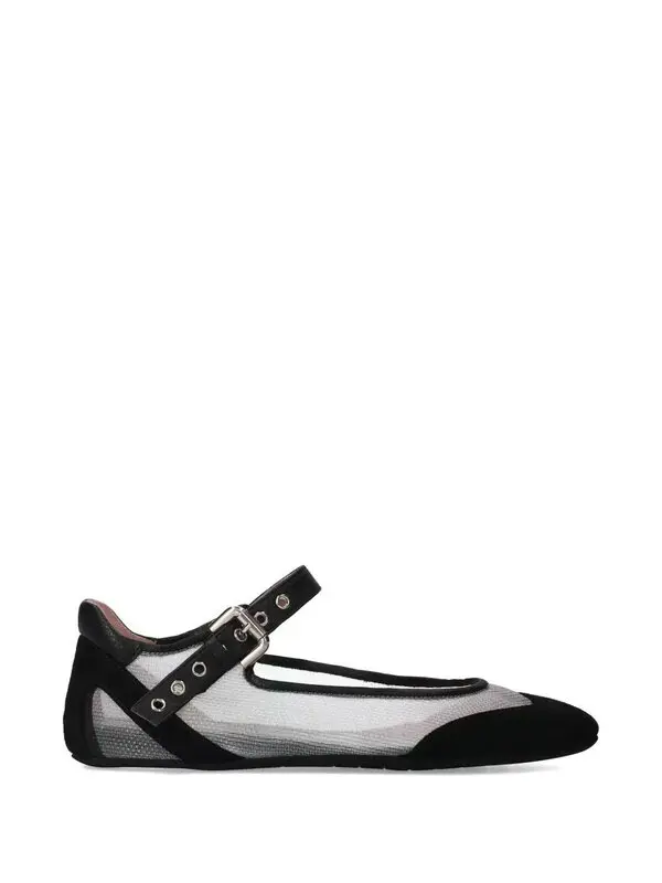Premiata Buckle Ballet Flats - Black