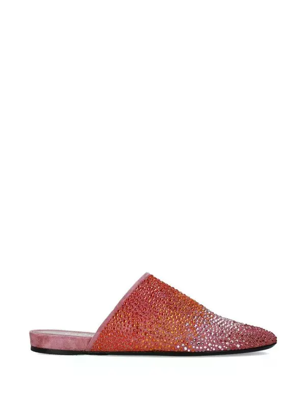 Premiata Rhinestone Embellished Mules - Pink