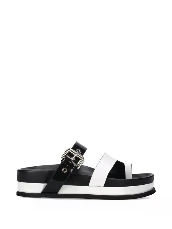 Premiata Buckle Platform Sandals - White