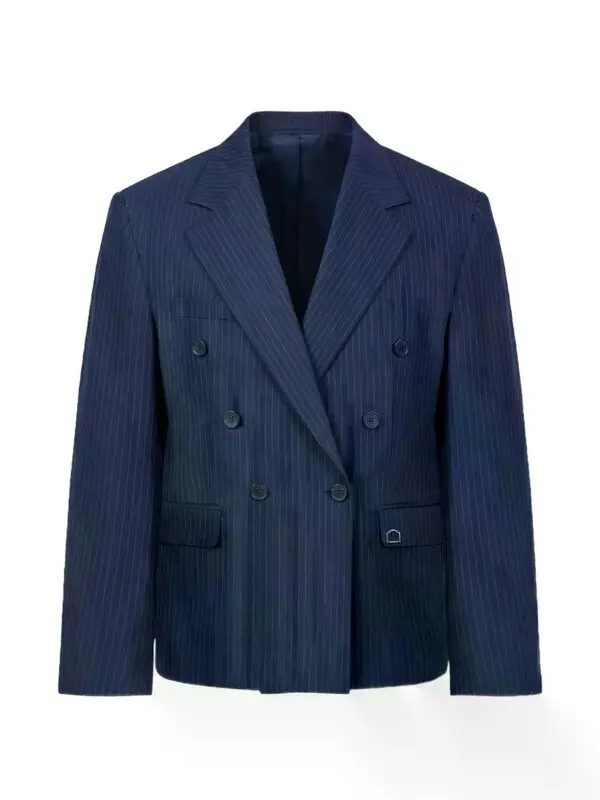 RETERNITY Signe Pinstripe Blazer - Blue