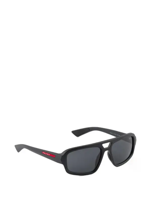 Prada Linea Rossa Rectangle Sunglasses - Black