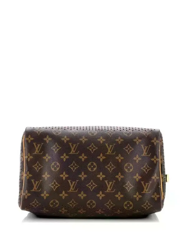 LOUIS VUITTON Speedy Handbag Perforated Monogram Canvas 30 - Brown