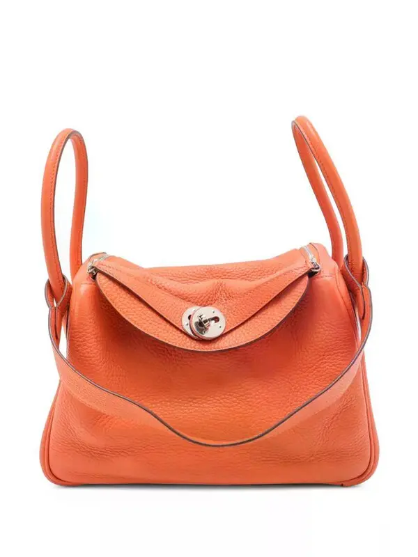 Hermès 2007-2026 Clemence Lindy 26 Satchel - Orange