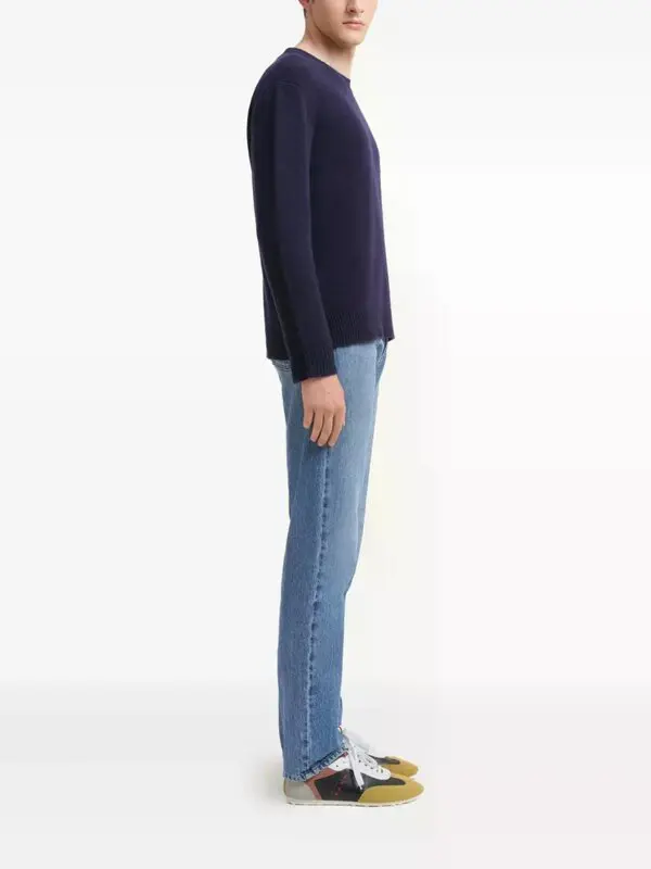 Marni Logo-patch Cashmere Sweatshirt - Blue