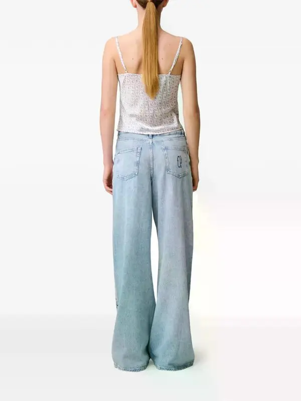 Claudie Pierlot Embroidered Wide-leg Jeans