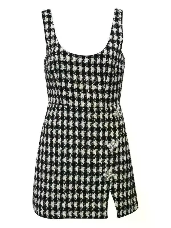 SELF-PORTRAIT Boucle Mini Dress - Black