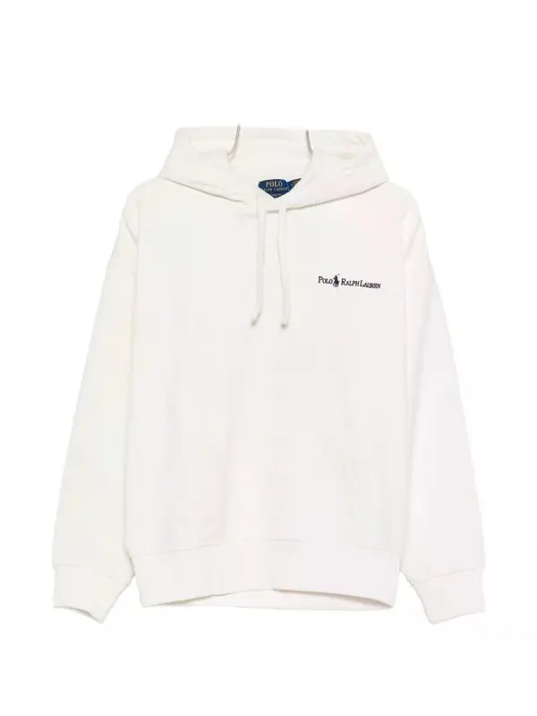 Polo Ralph Lauren Logo-embroidered Hoodie - White