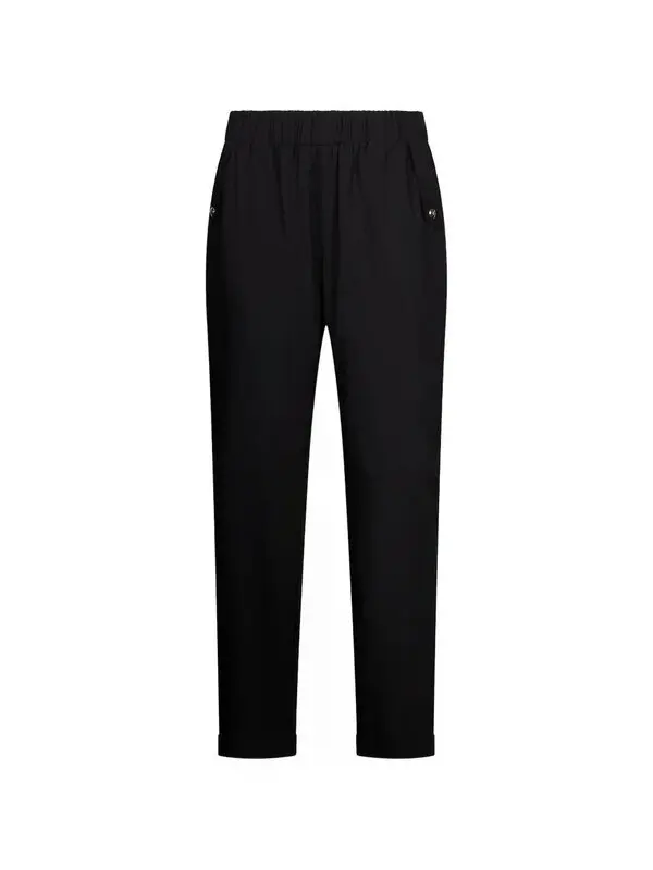 Liu Jo Cuffed Elasticated Trousers - Black