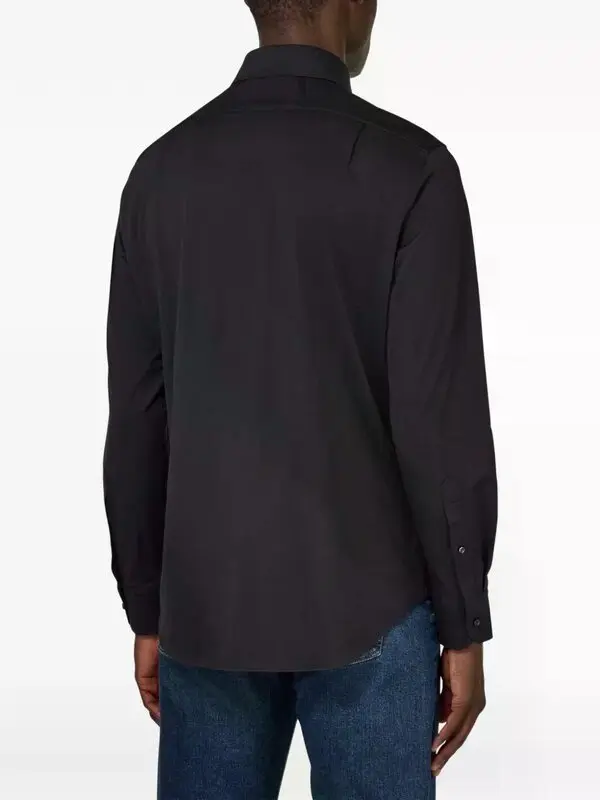 Boggi Milano Pointed-collar Shirt - Black