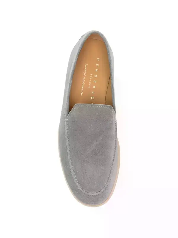 HENDERSON BARACCO Panarea Leather Loafers - Grey