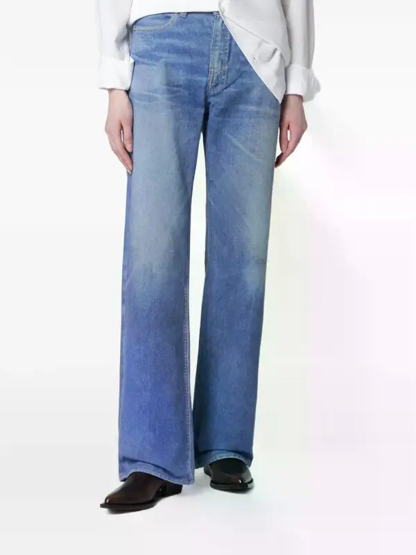 Our Legacy Wata Stone-washed Jeans - Blue