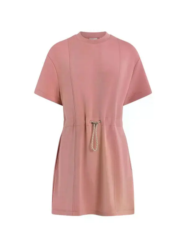 Varley Drawstring-waist Mini Dress - Pink