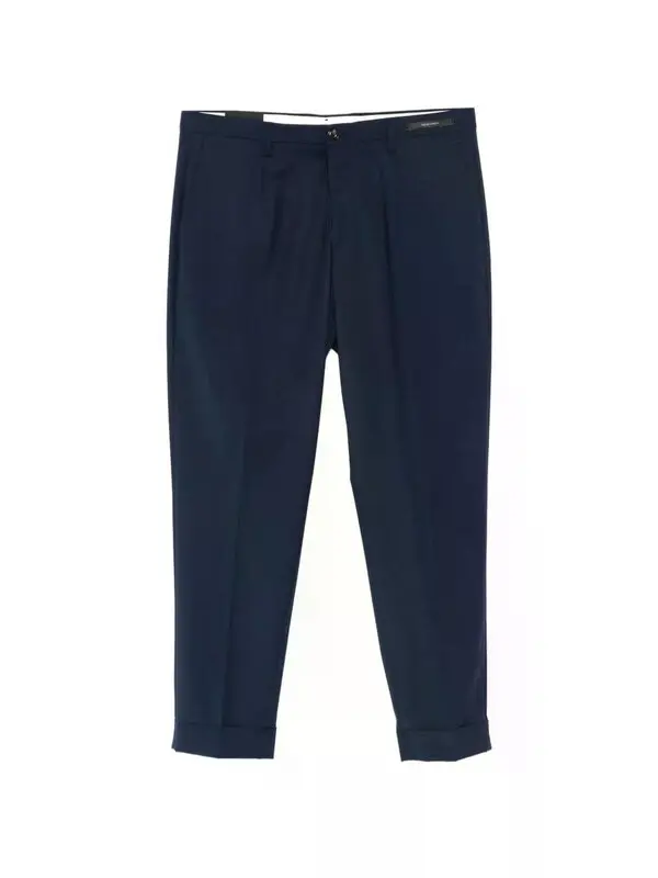 MICHAEL COAL Button Trousers - Blue