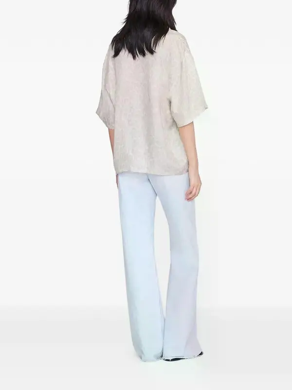 ANINE BING Leopard-print Shirt