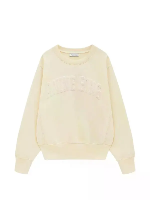 ANINE BING Logo-detail Relaxed Fit Sweatshirt - Yellow