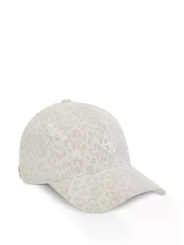 ANINE BING Leopard Print Baseball Cap