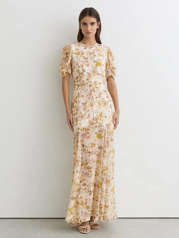 REISS Naia Floral-print Maxi Dress