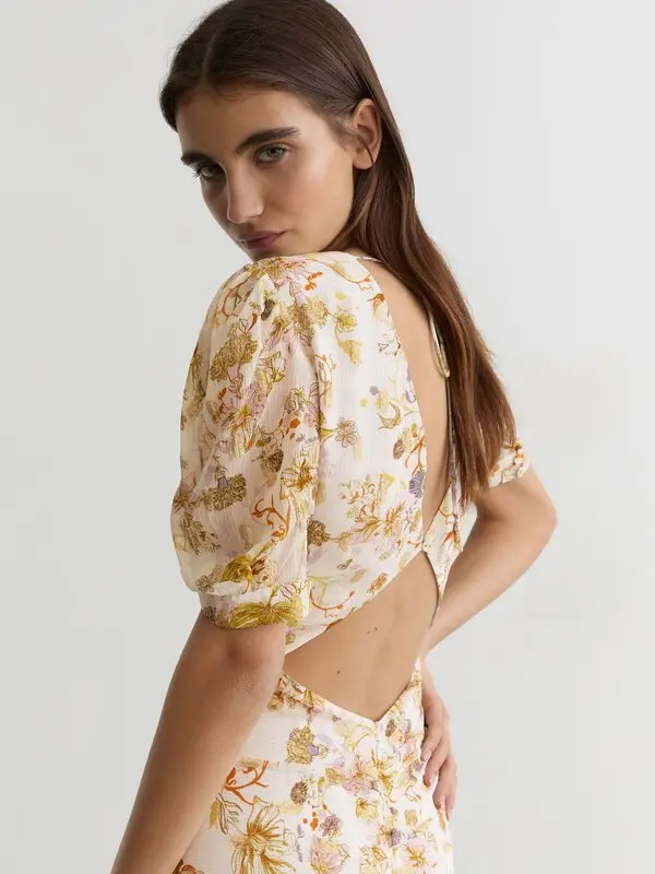 REISS Naia Floral-print Maxi Dress