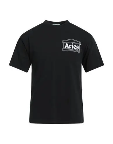 Aries T-shirt Size Cotton - Black