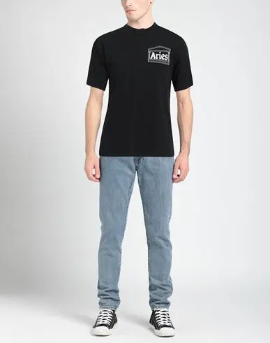 Aries T-shirt Size Cotton - Black