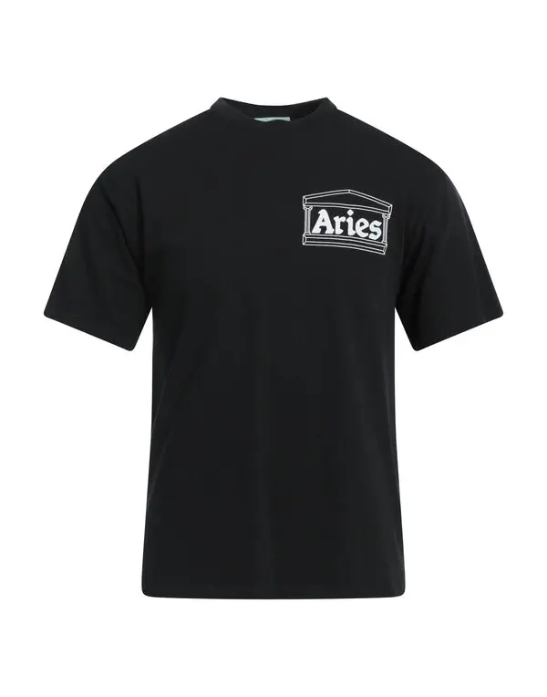 Aries T-shirt Size Cotton - Black