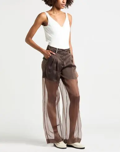 Peserico Silk And Nylon Wide-leg Pants