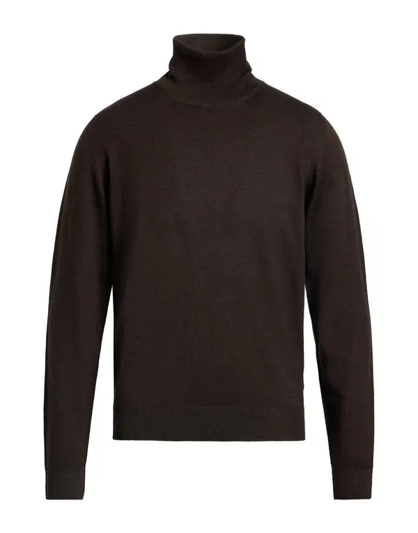 DRUMOHR Turtleneck In Merino Wool - Brown