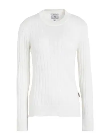 Woolrich Cotton Ribbed Crewneck Sweater - White