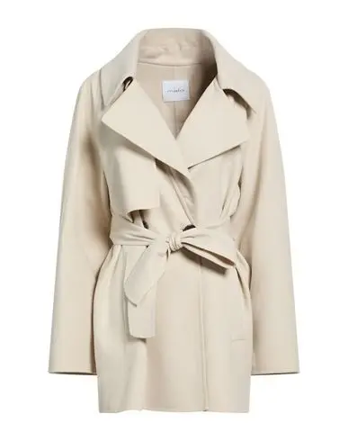 Malo Virgin Wool Blend Trench Coat - Beige