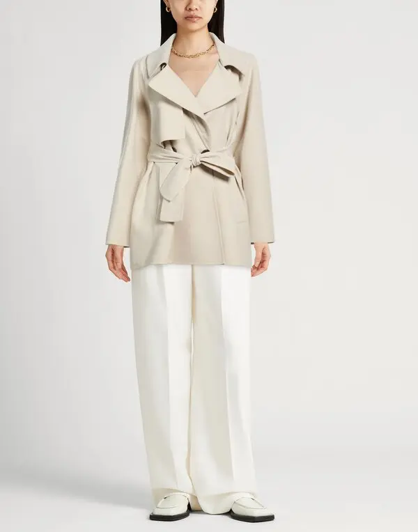 Malo Virgin Wool Blend Trench Coat