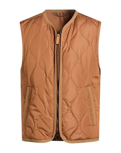 Canali Quilted Sleeveless Vest - Brown