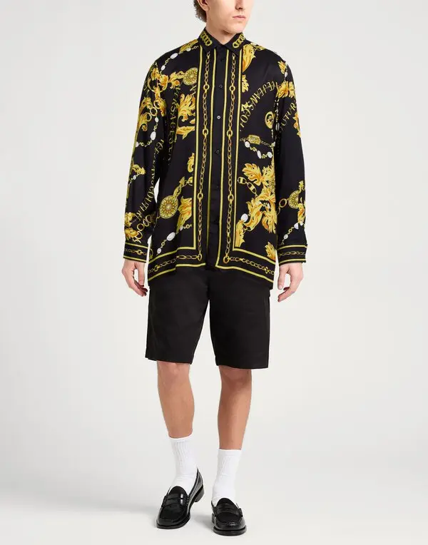 Versace Shirt Size Viscose - Black