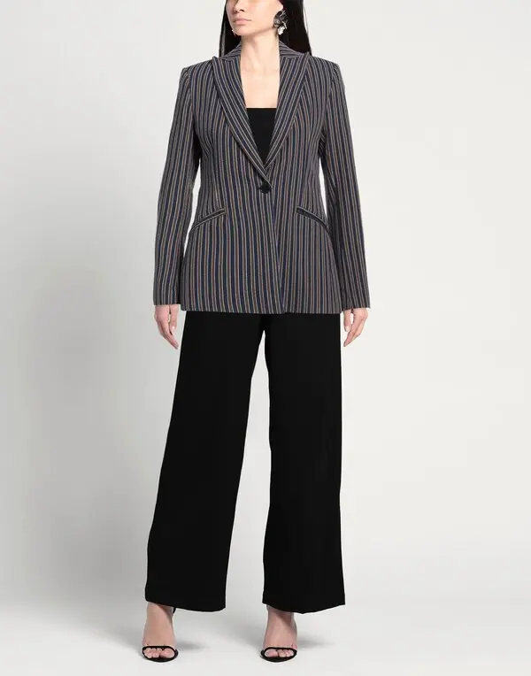COMPAGNIA ITALIANA Striped Single-breasted Blazer