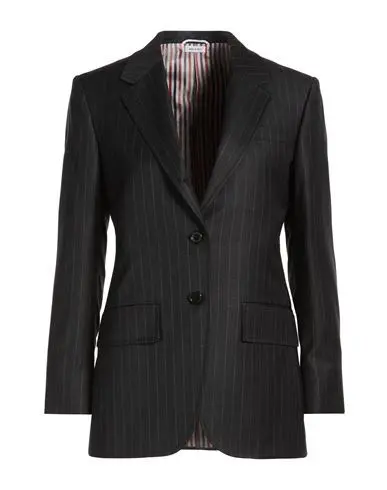 Thom Browne Single-breasted Pinstriped Wool Blazer - Grey