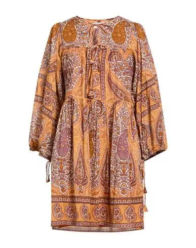 Antik Batik Mini Flared Paisley-print Dress - Mandarin