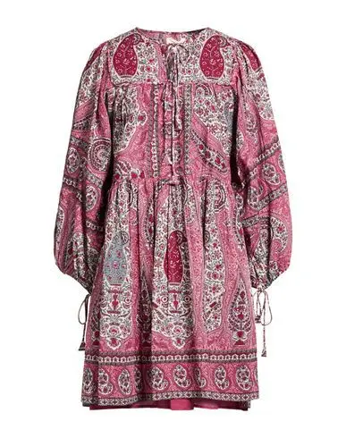 Antik Batik Mini Flared Paisley-print Dress - Red