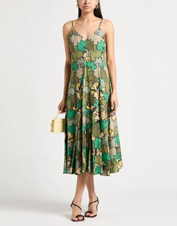 Kenzo Midi Dress Lyocell And Cotton