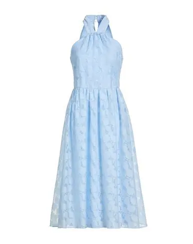 Karl Lagerfeld Floral Lace Midi Dress - Blue