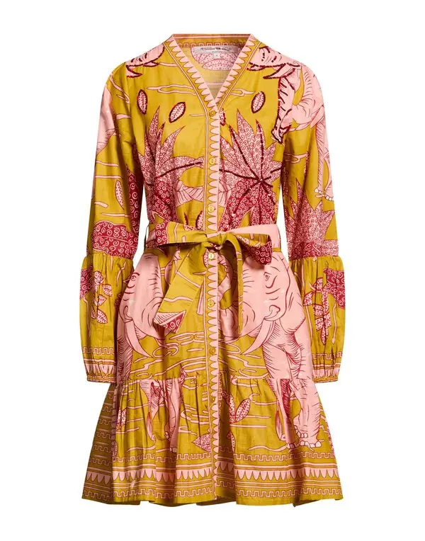 CONNOR & BLAKE Cotton Mini Dress With Elephant Print